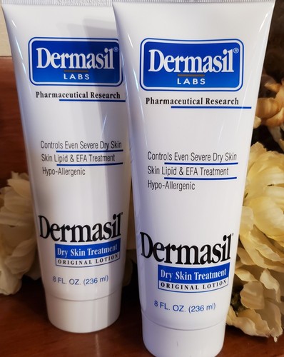 2 DERMASIL Dry Skin Treatment Original Lotion Hypoallergenic, 8 fl oz ...