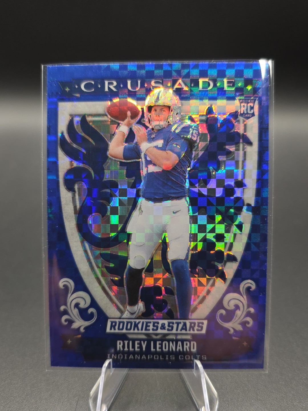 Riley Leonard 2025 Rookies & Stars #18 Crusade - Blue Plaid Price Guide ...
