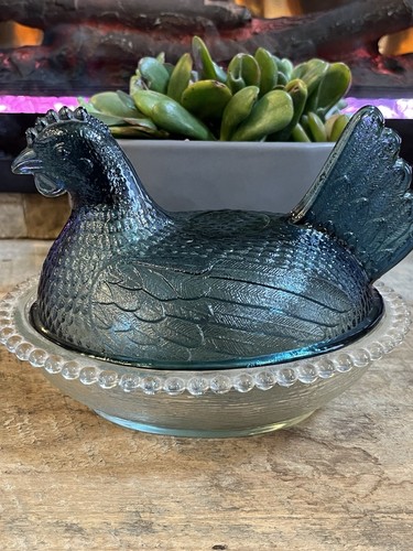 Bicentennial blue, Confederate Vintage Indiana Hen On A Nest-must have ...