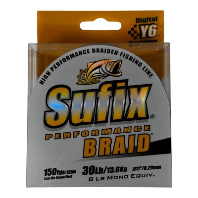 Sufix Performance Braided 30lb Fishing Line 150 yds | eBay