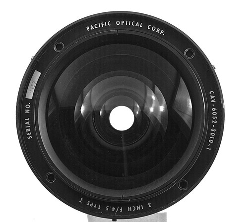 Large Format Wide-Angle lens - Pacific Optical Paxar 3” Focal length ...
