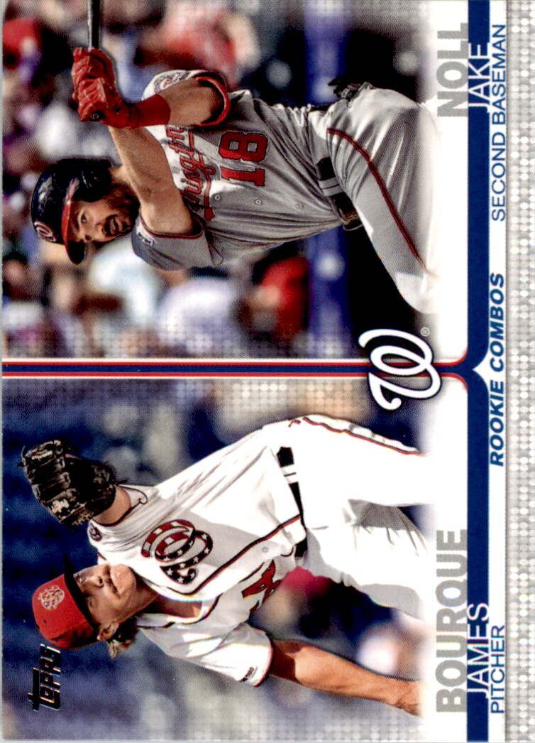 2019 Topps Update Jake Noll/James Bourque . Washington Nationals #US210 ...