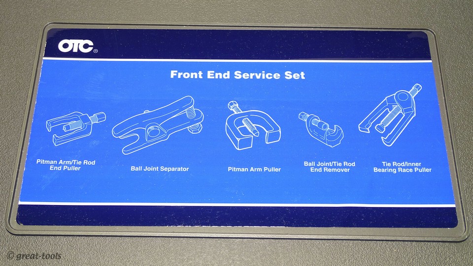 AUTOMOTIVE FRONT END SERVICE SET – steering tools – pullers – OTC hand ...