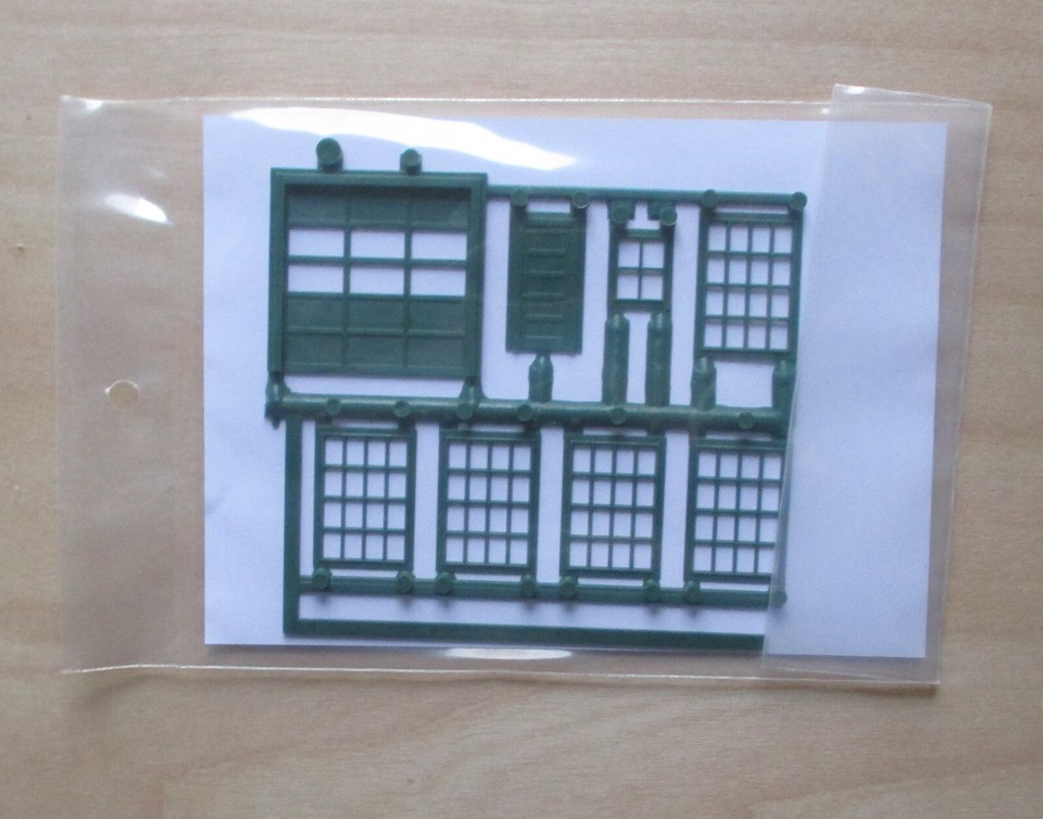 HO Machine Shop Doors & Windows (8) HO 1:87 Scale Layout Diorama ...