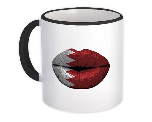 Gift Mug : Lips Bahraini Flag Bahrain Expat Country For Her Women ...