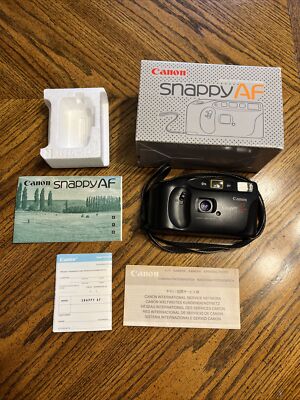 Canon Snappy AF 35mm Point & Shoot Film Camera With Original Box And ...