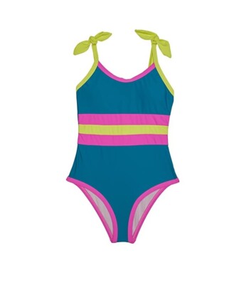 Beach Lingo L123533 Venice Beach Color-Block One-Piece Girl's Size 12 ...