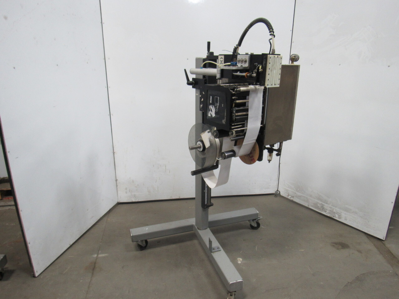 Weber 5100 Zebra 170PAX4 Label Printer Applicator W/Stand | eBay