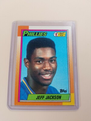 1990 (PHILLIES) Topps #74 Jeff Jackson - Rookie Card | eBay
