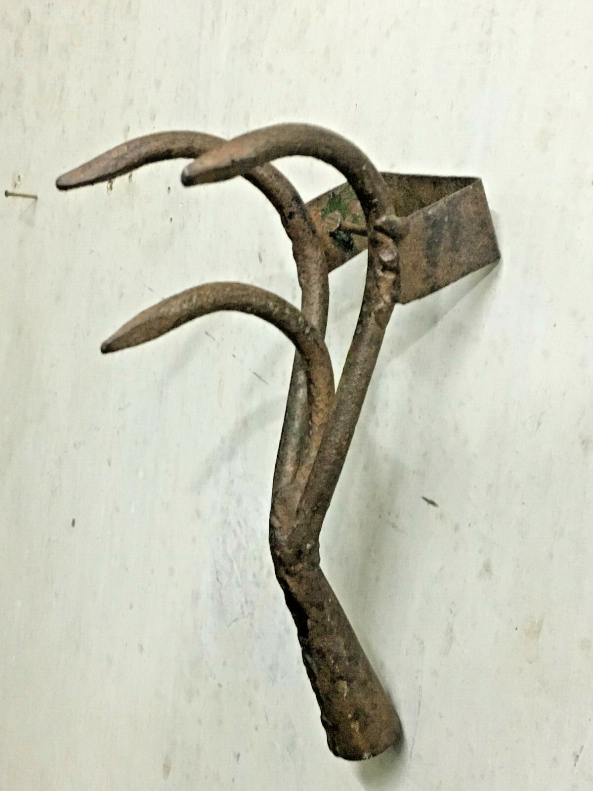 OLD VINTAGE RUSTIC UNIQUE HANDMADE IRON GARDEN TOOL.COLLECTIBLE | eBay