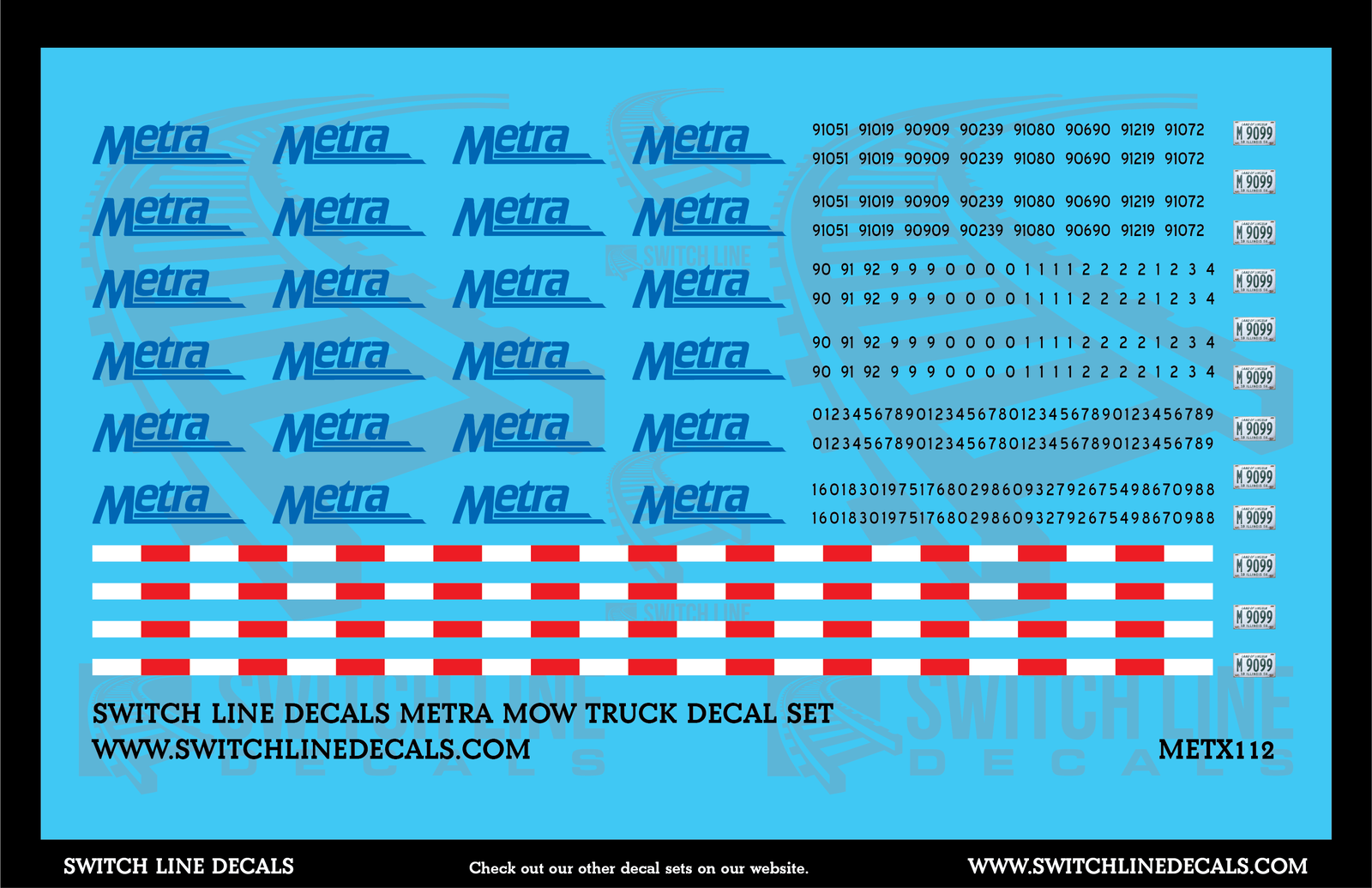 HO Scale Metra MOW Truck Decal Set | eBay