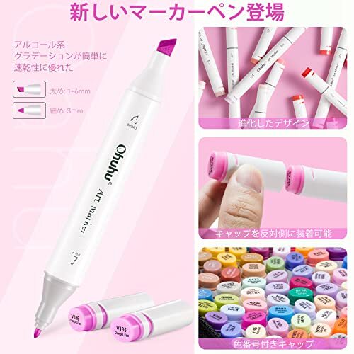 Ohuhu Bold and fine 120 Colors 121 Marker Pens Alcohol Ship within ...