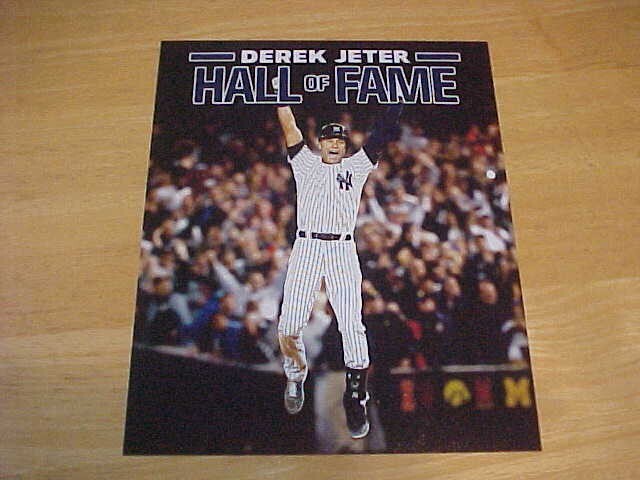 Derek Jeter Hall Of Fame 8x10 Color Photo FREE SHIPPING 3/MORE | eBay