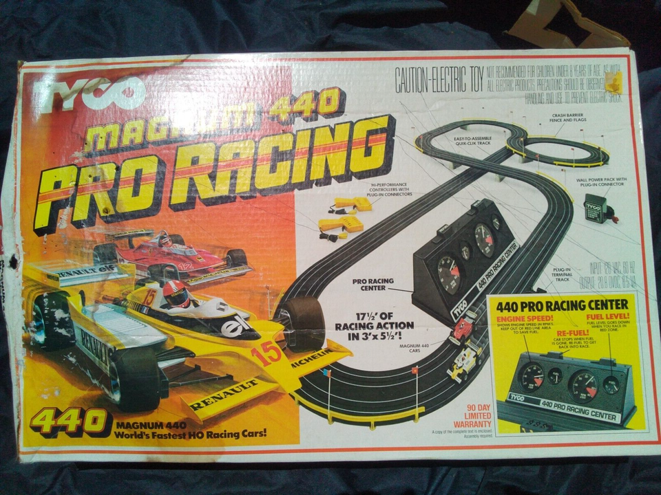 Tyco A-Team Action Magnum Pro Racing Aurora AFX Mario Andretti Slot Car ...