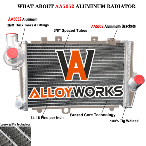 Aluminum Radiator For 1984-1997 BMW K1 K75 K100 K1100 LT RS RT1464568 ...