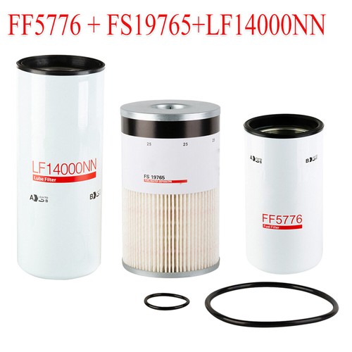Oil Change Kit LF14000NN FF5776 FS19765 Oil & Fuel Filters Fits Cummins ...