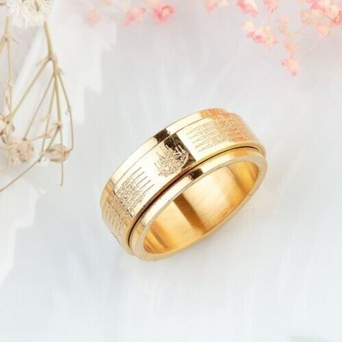 Ring Mantra 5 Rows Talisman size 7 Power Protection Lucky Thai Buddha ...