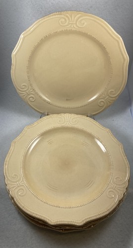 5 Home Trends Natural Elements Tan Stoneware Dinner Plates 10.8in ...