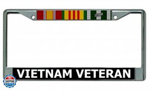 Vietnam Veteran Chrome License Plate Frame | eBay
