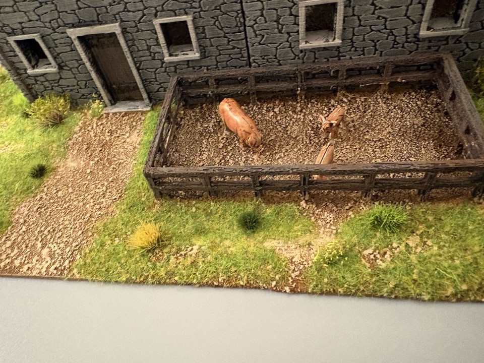 28mm, 1/56, 3D Printed, Painted French Stone Farm, WW2, Bolt Action ...