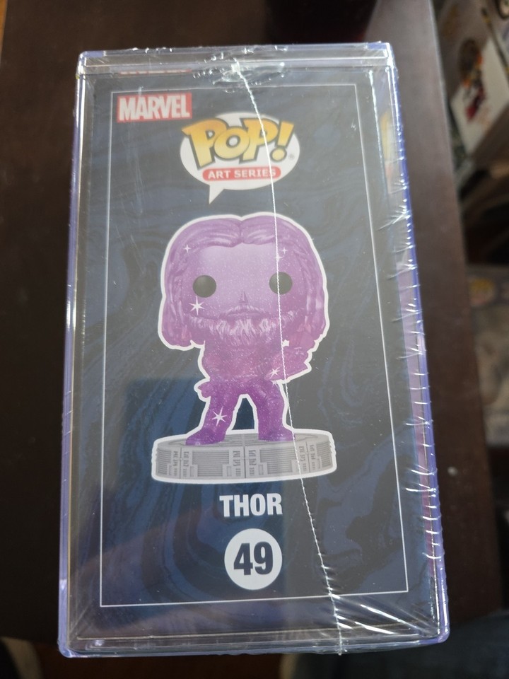 FUNKO POP! ART series: Infinity Saga- 49 Thor Purple, Marvel W ...