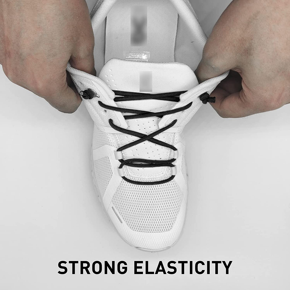 3 Pairs Elastic Shoe Laces Replacement Laces for on CloudStretch round ...