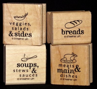 breads sides soups Rubber Stamps meats stew 4 stamps Stampin Up From ...