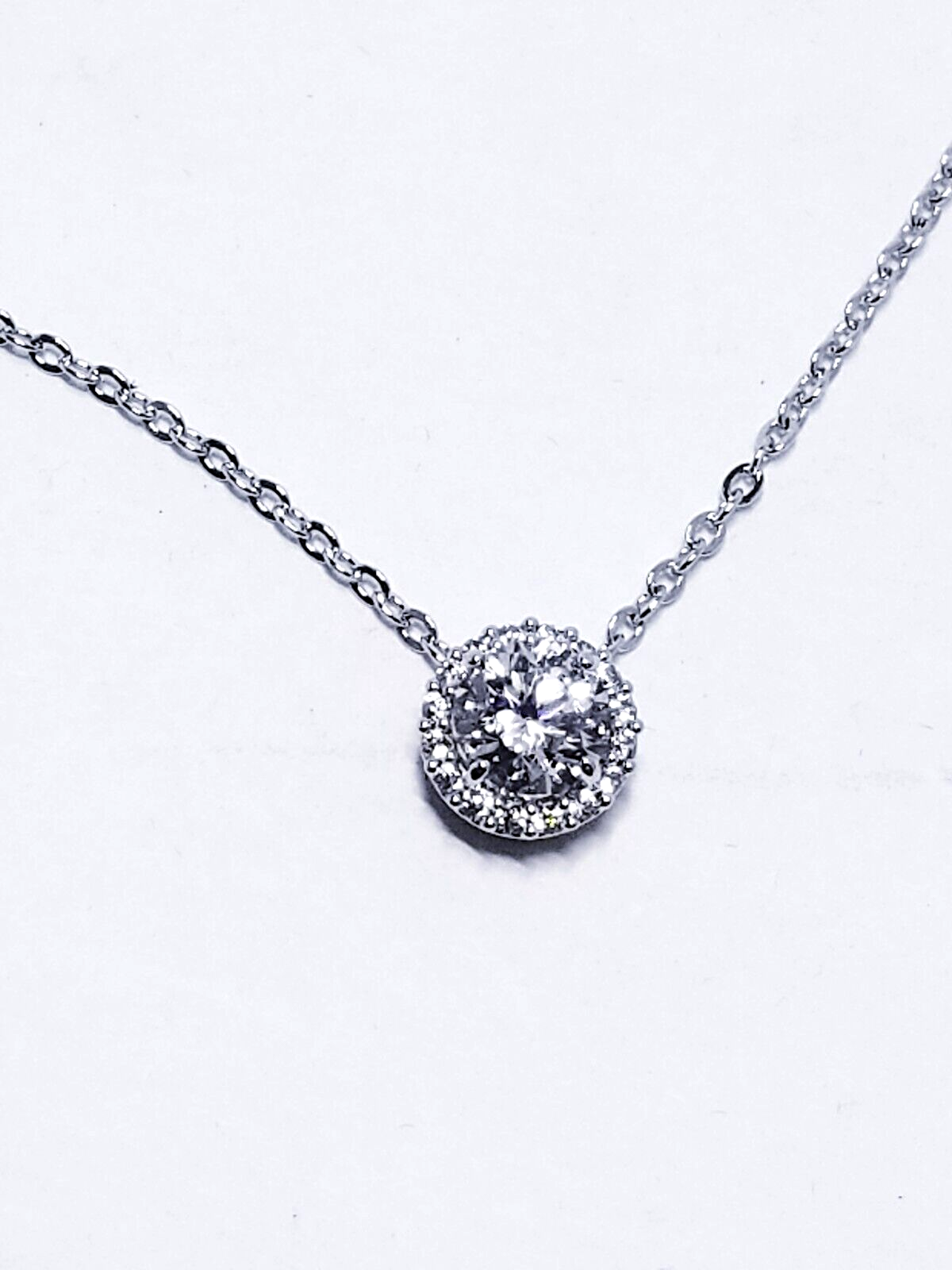 Swarovski Crystal Angelic Round Pendant White Rhodium Plated 5567931 ...