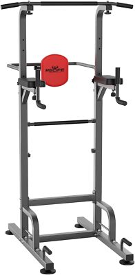 Power Tower Dip Station Adjustable Heavy Duty Pull Up Bar for Home Gym ...