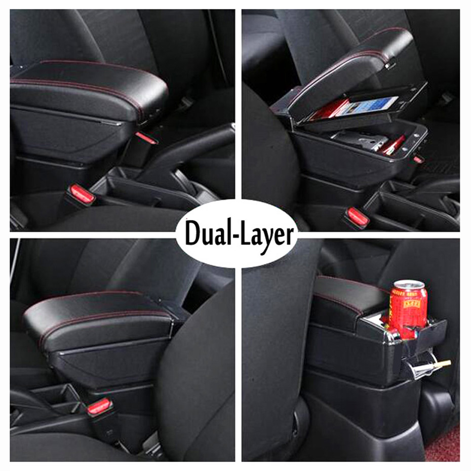 Car Arm Rest Armrest Storage Box Console Centre Holder For Mazda CX-3 ...