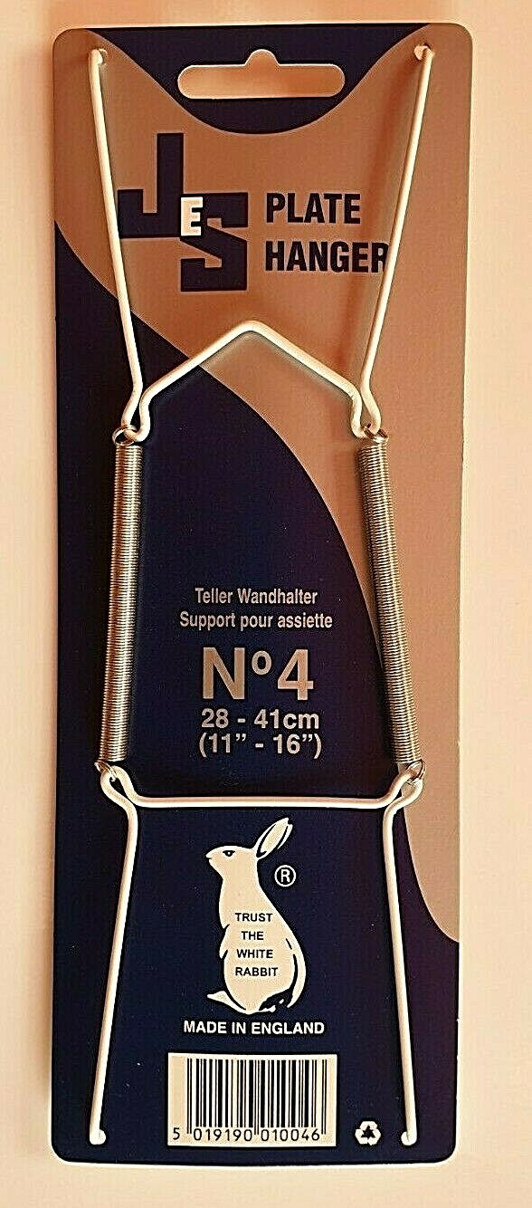 Wire Plate Hangers White Plastic Coated Metal Stretch Spring Plate ...