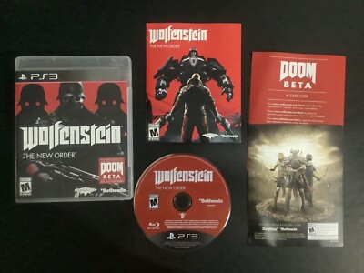 Wolfenstein The New Order PS3 PlayStation 3 Complete w/ Manual ...