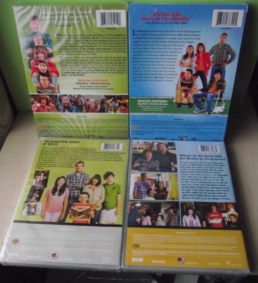 The Middle: The Complete Season 3 4 5 6 DVD NEW & SEALED US Region 1 ...