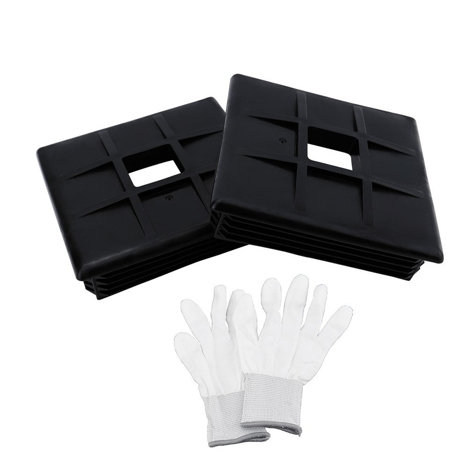 RV Bumper End Cap 4 Pack for Trailers Easy Installation Black PE ...