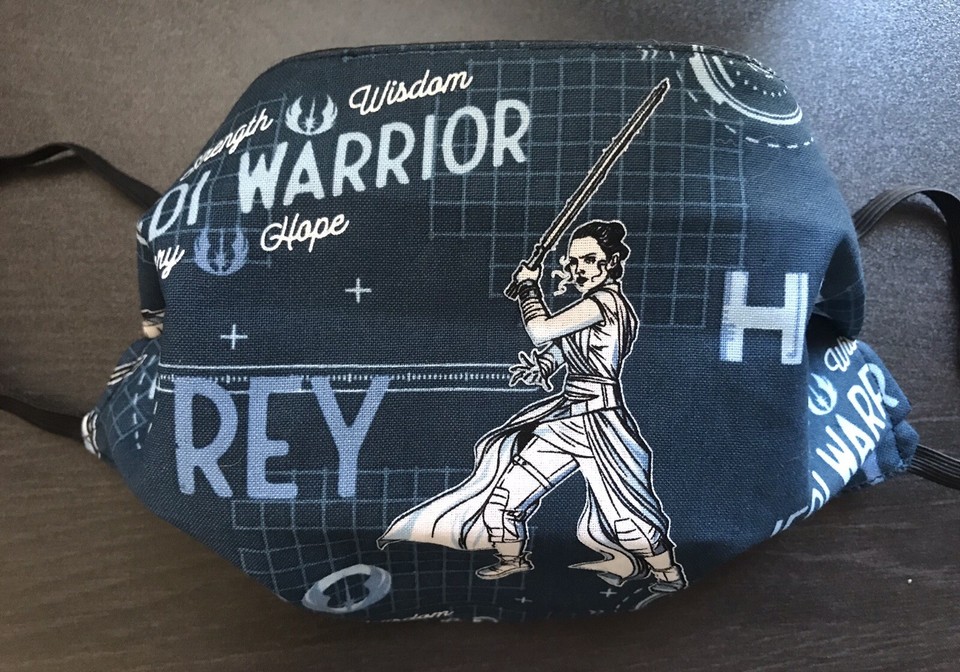 STAR WARS REY JEDI HANDMADE TRIPLE LAYERS COTTON/POLYESTER MASK ...