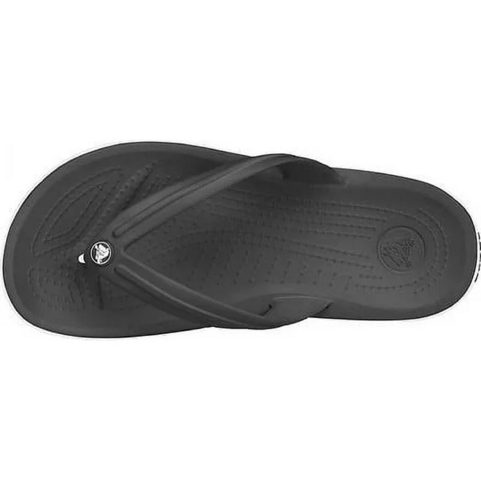 Crocs 11033-001 Unisex Crocband Flip Thong Sandal, Black, 13M ...