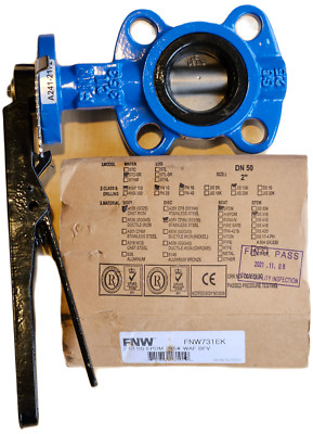 FNW® 731 Series 2 in. Cast Iron EPDM Locking Lever Handle Butterfly ...