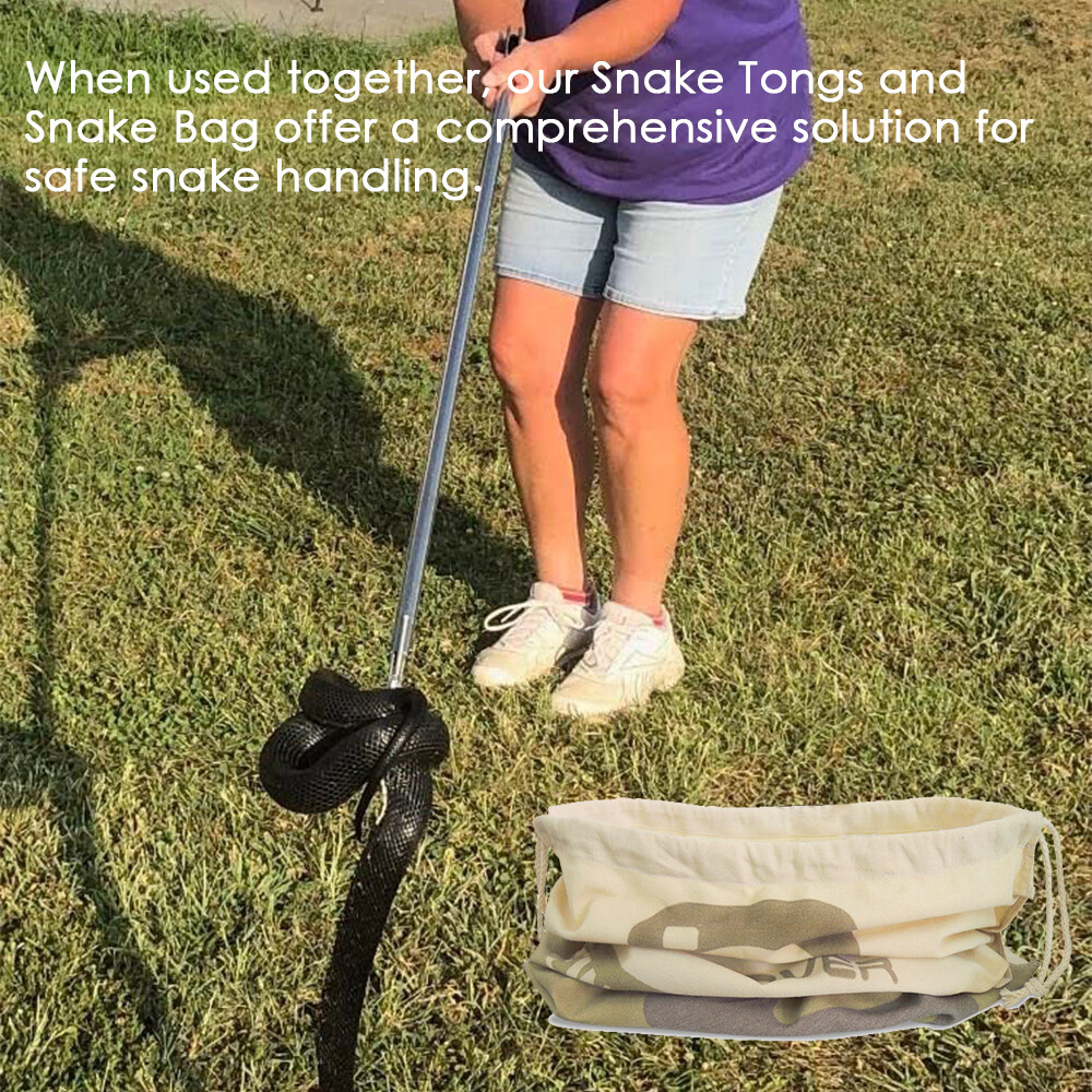Heavy Duty Snake Tongs & Snake Bag Grabber Catcher Stick Handling Tool ...