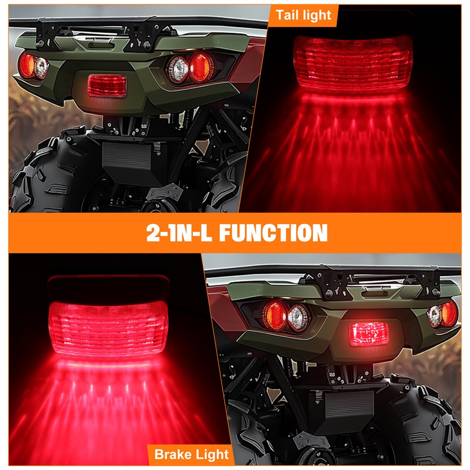 26 LEDs Tail Light Assembly Red Running + Brake Light For Honda XL 80S ...