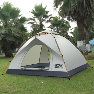 Tent 3-4 Persons Outdoor Camping Tent Pop Up Automatic Waterproof Dome ...