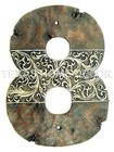Western House Address Numbers Rustic Silver Floral Design Home Decor ...