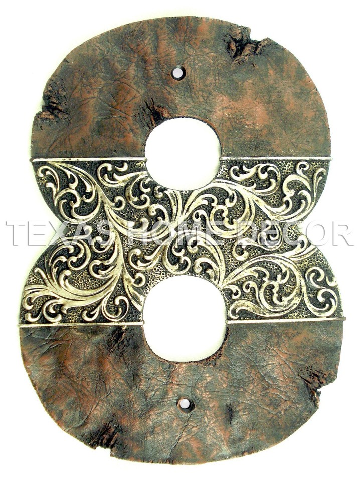 Western House Address Numbers Rustic Silver Floral Design Home Decor ...