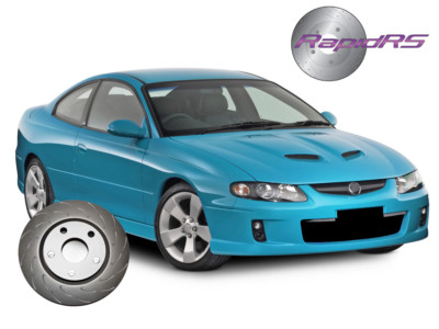 HOLDEN COMMODORE VR VS DISC BRAKE ROTORS SLOTTED PERFORMANCE FRONT PAIR ...
