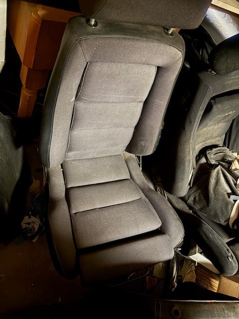 PORSCHE RECARO BMW E10 REUPHOLSTERED REBUILT GERMAN VINYL/TARTAN PLAID ...