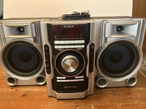 Sony MHC-EC55 Mini Hi-Fi Component 3 Disc CD Player AM/FM Radio Stereo ...