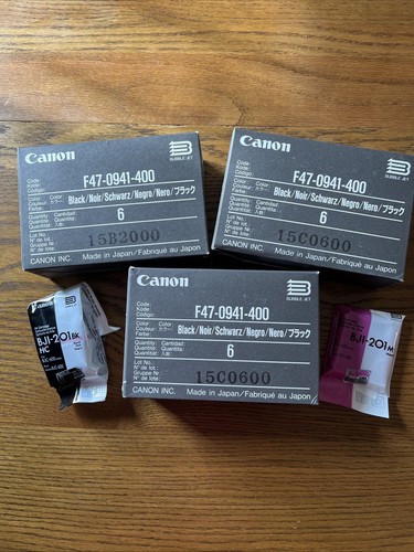 20 Cartridges LOT Canon BJI-201 FOR BJC-600 SERIES (19 BK/1 M) for sale ...