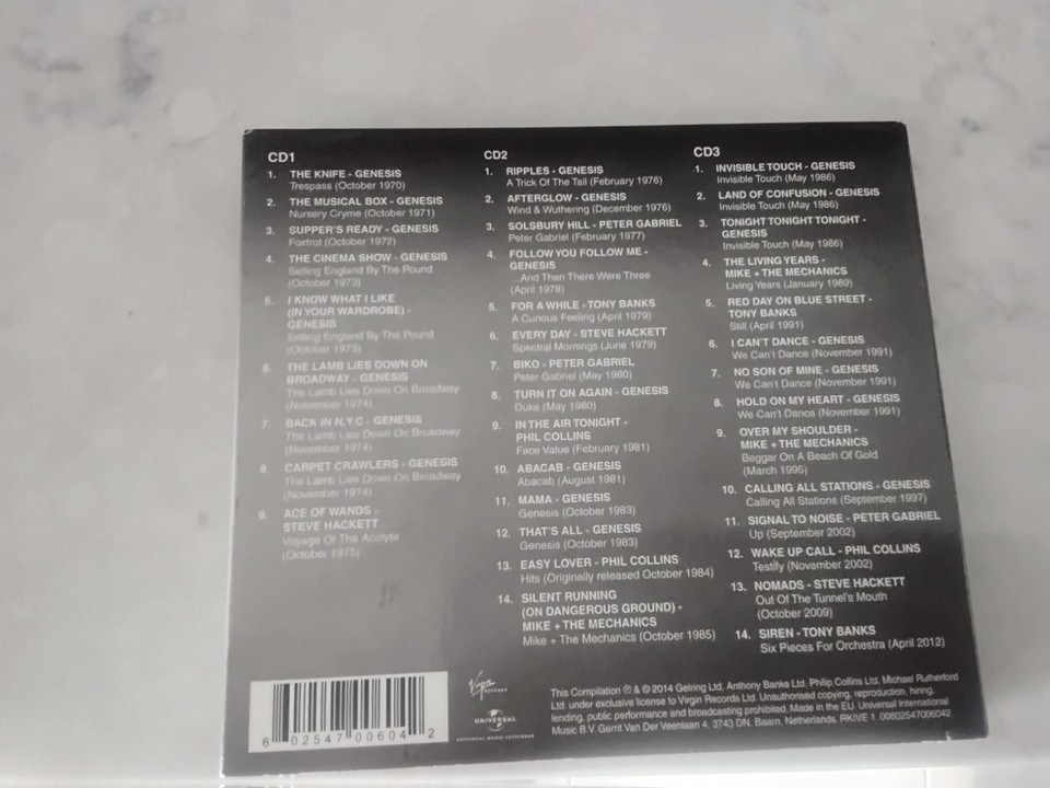 GENESIS R-Kive Rock music 3 CD Set includes Booklet VG | eBay