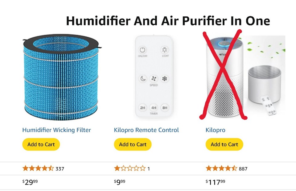 NEW Afloia Kilo Pro Humidifier Module + Remote + Filters + 24V Adapter ...