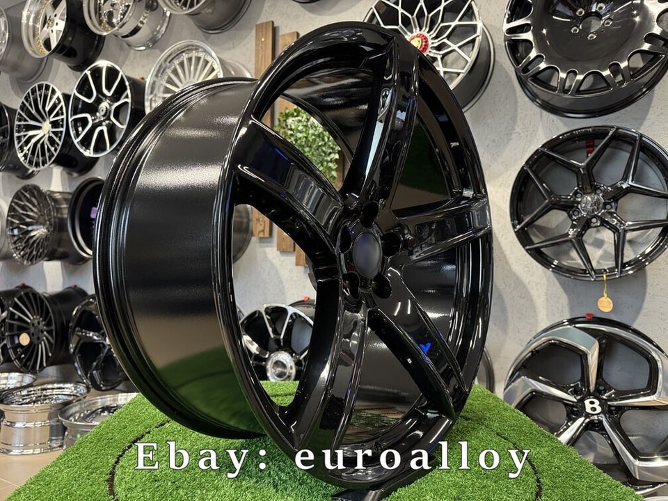 4 x 22 Inch 5x115 Hellcat HC2 Style black Wheels: Fits For Dodge ...