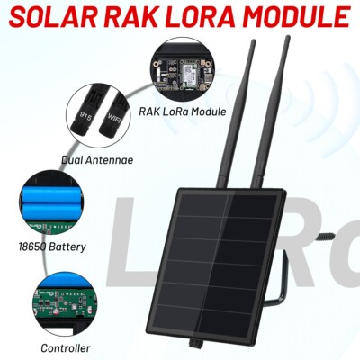 D5 Solar Lora Node Repeater for Meshtastic Radio Solar Panel Wisblock ...